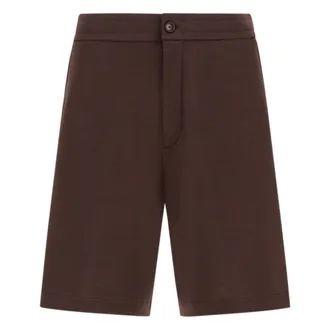 Herno Shorts im Jersey-Strick-Effekt - - Shorts - Herren - Braun - M