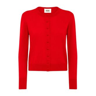 Alpha Studio Cardigan - - Knitwear - Damen - Rot - 2XL