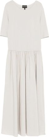 Emporio Armani Robe Au Genou - Gris Clair