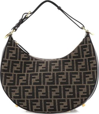 Fendi Fendigraphy Bag Zucca Canvas Small hobo bag - Braun