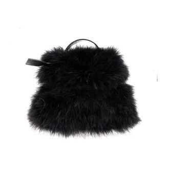 Moschino Femme, Sacs, Noir, Taille: ONE Size Faux-fur Tote Bag