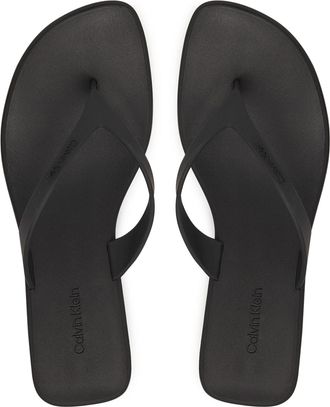 Calvin Klein Zehentrenner Calvin Klein Flip Flop Kitten Heel Thong Tpu HW0HW02965 Schwarz