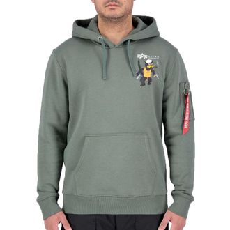 Alpha Industries PB Squadron Hoody Kapuzensweat f&uuml;r Herren Vintage Green