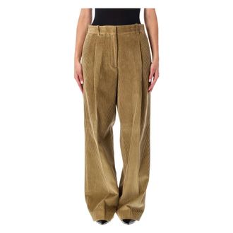 R&oacute;he Pantalon Ted en velours c&ocirc;tel&eacute; - Femme - Pantalons - Beige - Taille: 40 FR
