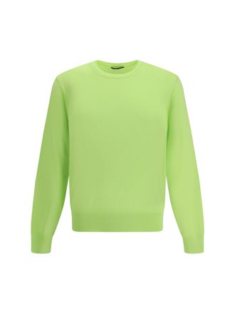 Tom Ford Mens Long-Sleeved Sweater Wild Lime Cotton