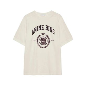 Anine Bing T-Shirt - - Tops - Damen - Wei&szlig; - S