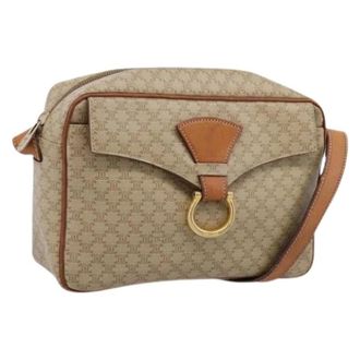 Celine Pre-owned Vintage Macadam Canvas Shoulder Bag - Femme - Pre-owned - Beige - Taille: ONE Size
