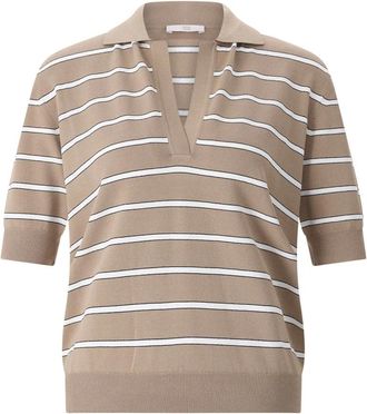 Riani Femme, Pulls, Brun, Taille: 38 FR Maille Tricot Col V