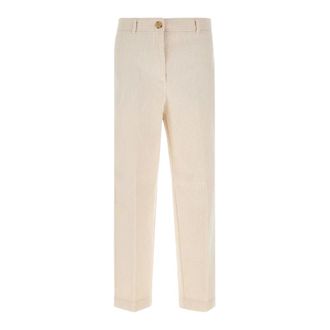HUGO BOSS Femme, Pantalons, Beige, Taille: 36 FR Straight Pantalons