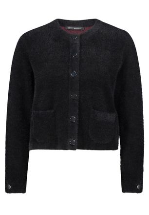Betty Barclay Damen Strick-Cardigan mit aufgesetzten Taschen 38, Schwarz