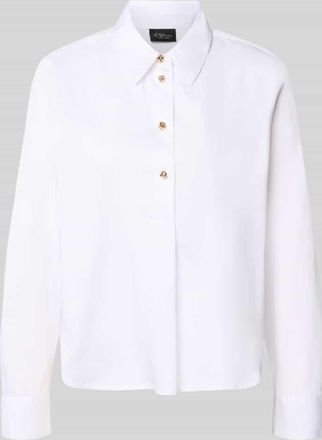 s.Oliver Black Label Regular Fit Langarmbluse aus Baumwoll-Mix