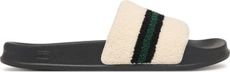 Tommy Hilfiger Pantoletten Tommy Hilfiger Hilfiger Towelling Pool Slide FM0FM06007 Creme