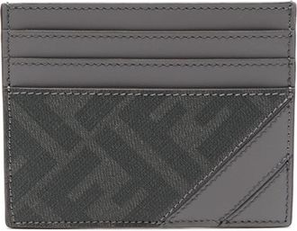 Fendi Kartenetui mit FF-Print - Grau
