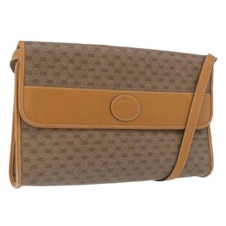 Gucci Sac bandouli&egrave;re Pre-owned Vintage Micro Small GG Canvas - Femme - Pre-owned - Beige - Taille: ONE Size