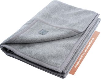 Ritter Decken Perulama Alpaka Decke 100 x 150 cm - Silbergrau - Hochwertige Naturhaardecke aus 80% Baby-Alpaka & 20% Schurwolle - Made in Germany