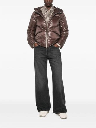 Herno Quilted Silk-Cashmere Down Jacket - Brown