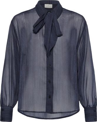 Kaffe KAlouisa Kleid - - Blouses & Shirts - Damen - Blau - 2XL