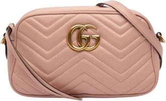 Gucci Sac bandouli&egrave;re matelass&eacute; Pre-owned - Femme - Pre-owned - Rose - Taille: ONE Size