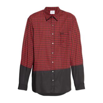 VETEMENTS Plaid Pattern Shirt - - Blouses & Shirts - Damen - Rot - M