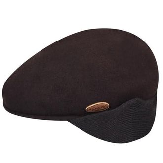 Kangol Laine 504 Earlap Casquette Plate, Marron (Marron Expresso), XL Homme