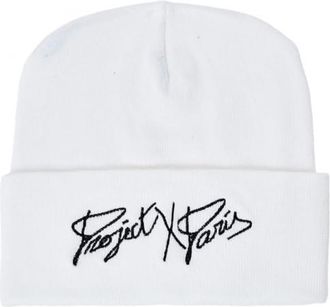 Project X Paris Bonnet Full Logo Broderie Blanc Taille Unique