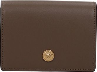 Versace Femmes Portefeuille Cuir Marron/Ch&acirc;taigne
