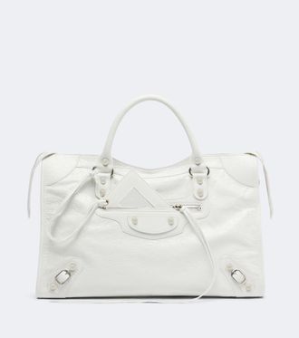 Balenciaga Sac port&eacute; &eacute;paule Le City Medium en cuir