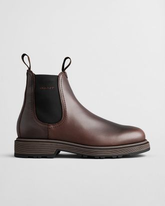 GANT Herren Blisdor Chelsea Boot aus Leder (40) DEEP Braun