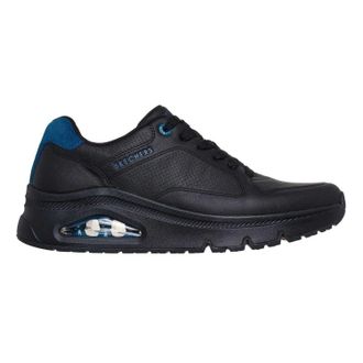 Skechers Decorative Sneaker f&uuml;r Herren, Leder, Luftgepolstert (Schwarz)