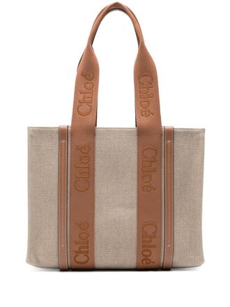 Chlo&eacute; Sac fourre-tout en lin Chlo&egrave; Woody