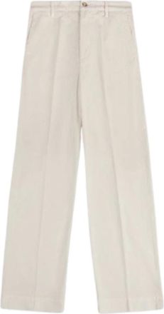 Fay Femme, Pantalons, Beige, Taille: W30 Wide Pantalons