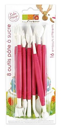 ScrapCooking 8-Utensils for Fondant by ScrapCooking
