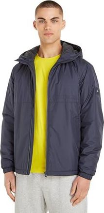 Tommy Hilfiger Portland Hooded Jacket MW0MW33740 Vestes tissées, Bleu (Desert Sky), L Homme
