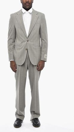 Corneliani CC COLLECTION Anzug aus Baumwollmischung mit Nadelstreifen Corneliani