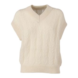 FILIPPO DE LAURENTIIS Damen, Strickwaren, Beige, XSGr&ouml;&szlig;e