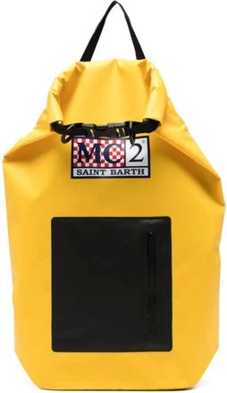 MC2 Saint Barth Femme, Sacs, Jaune, Taille: ONE Size Backpack Aqua