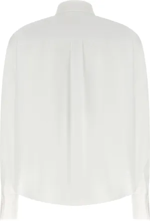 Brunello Cucinelli Monile Trim Shirt - White
