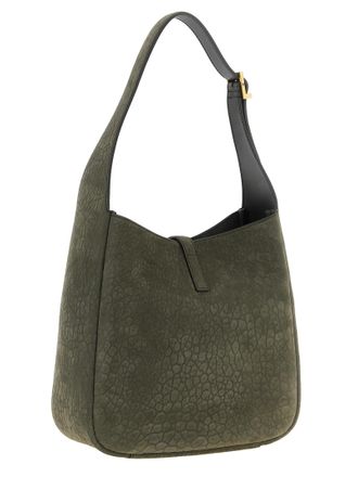 Saint Laurent Lambskin Leather Shoulder Bag - Gray