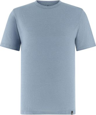 Boggi Milano Homme, Tops, Bleu, Taille: L T-Shirt en Jersey de Lin Stretch