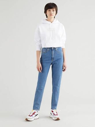 Levi's Jean Mom &agrave; taille haute Bleu / Indigo