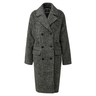 s.Oliver Oversize Karo-Mantel - - Coats - Damen - Schwarzk - L