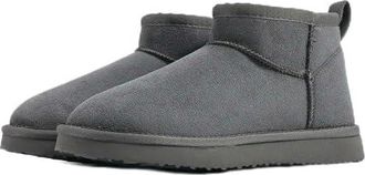 Generic NYSBH Bottes de neige courtes en peluche en coton anti-daim pour femme Bottes d&eacute;contract&eacute;es plates antid&eacute;rapantes en coton Mini bottes en fourrure, gr