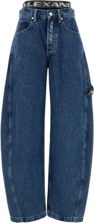 Alexander Wang Femme, Jeans, Bleu, Taille: W25 Jean Large en Denim