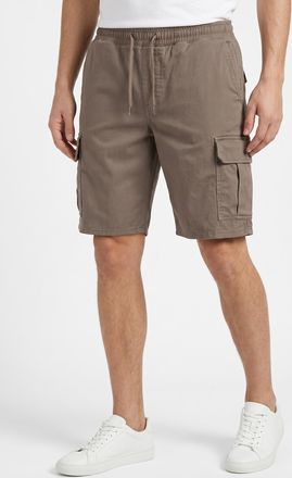 Jack & Jones Cargohose JACK & JONES JPSTCOLE DYLAN CARGO SHORTS MID, Herren, Gr. M, N-Gr, braun (falcon), Web, Obermaterial: 98% Baumwolle, 2% Elasthan, unifarben,