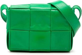 Bottega Veneta Sac bandouli&egrave;re Cassette Pre-owned - Femme - Pre-owned - Vert - Taille: ONE Size