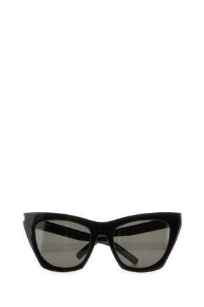 Saint Laurent Unisex Black Acetate Sl 214 Sunglasses Blackgrey Occhiali Da Sole