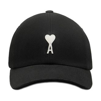 Ami Femme, Accessoires, Noir, Taille: ONE Size Casquette de baseball en coton