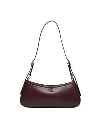 Calvin Klein Damen CK SMALL SHOULDER BAG LV04F3170G Crossover, Rot (Fudge), Einheitsgr&ouml;&szlig;e, Rot (Fudge), One Size