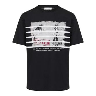 Iceberg Homme, Tops, Noir, Taille: S T-shirt en jersey de coton coupe standard avec imprim&eacute; Looney Tunes