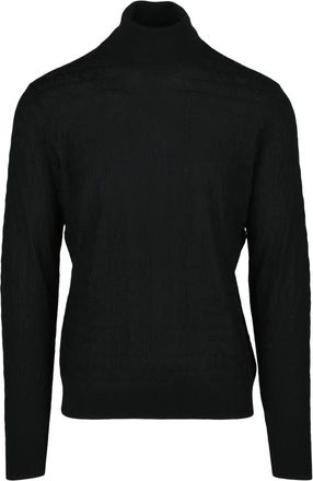 Emporio Armani Homme, Pulls, Noir, Taille: XL Dolcevita Turtleneck